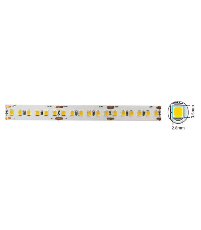 LED STRIP PLUS 24V 180×2835 18W 3M(ADHESIVE TAPE) 10mm IP20 3000K 5m ...